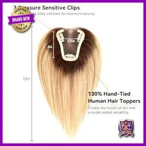 Accessories | Real Human Hair Topper Handtied Swiss Lace Base No Bangs ...